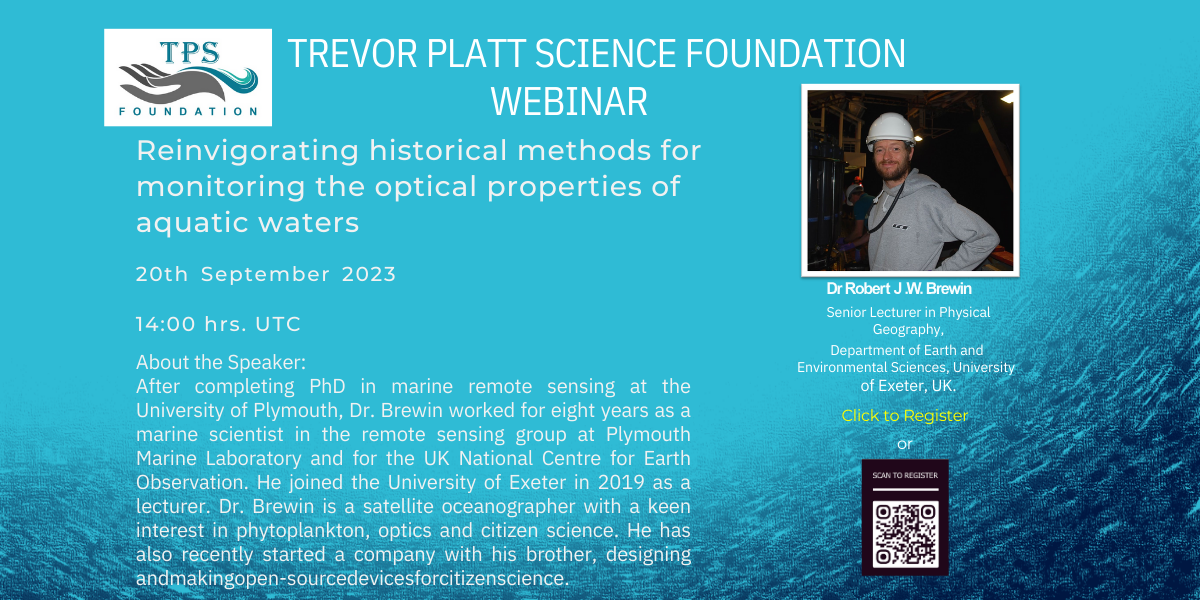 Trevor Platt Science Foundation (TPSF) Is Conducting Our Next Webinar ...