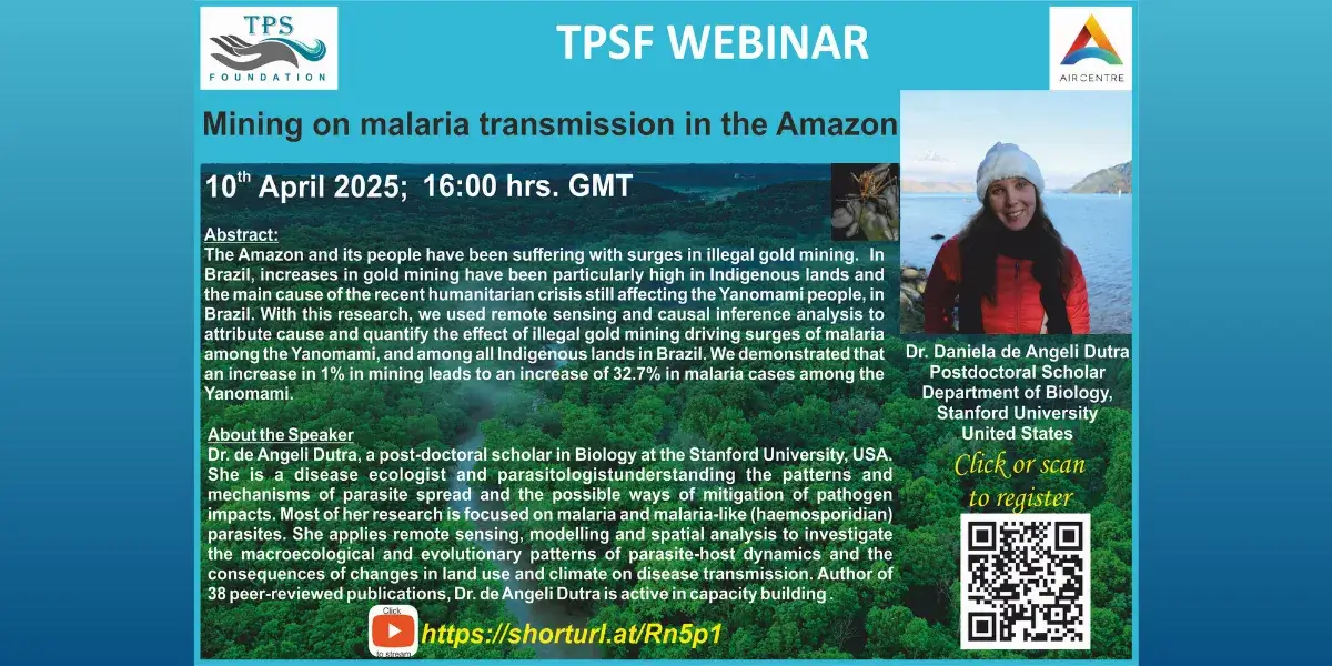 Trevor Platt Science Foundation Webinar On Mining On Malaria ...